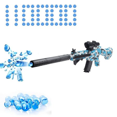 New M4 Electric Splatter Gel Ball Blaster With 11000 Water Beads For ...