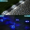 Solar Driveway Lights Outdoor 4 Modes 40 LEDs Marine Dock Light Deck ...