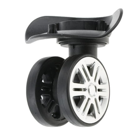 A0 Rotation Flexible Baggage Dual Roller Wheels Replacement Luggage ...