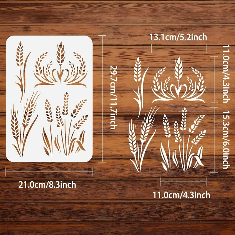 Wheat Stencils For Drawing