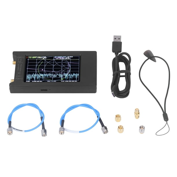 RF Antenna Analyzer, Built In Battery 50kHz-6.3GHz Vector Analyzer SMA ...
