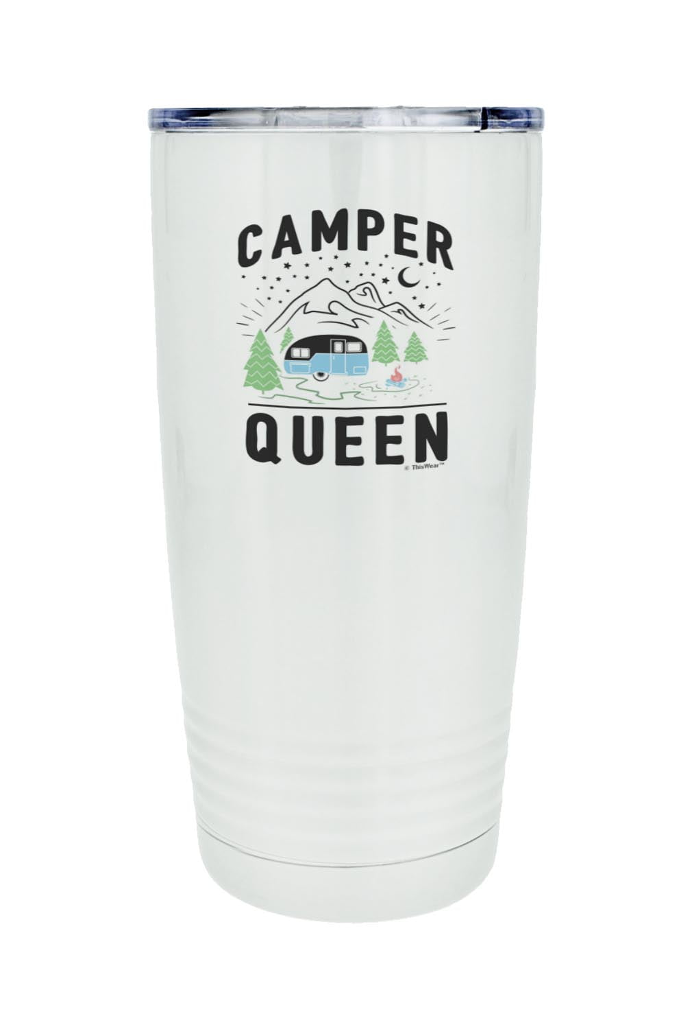 ThisWear Retro RV Camper Travel Mug Camper Queen 20oz Stainless Steel ...