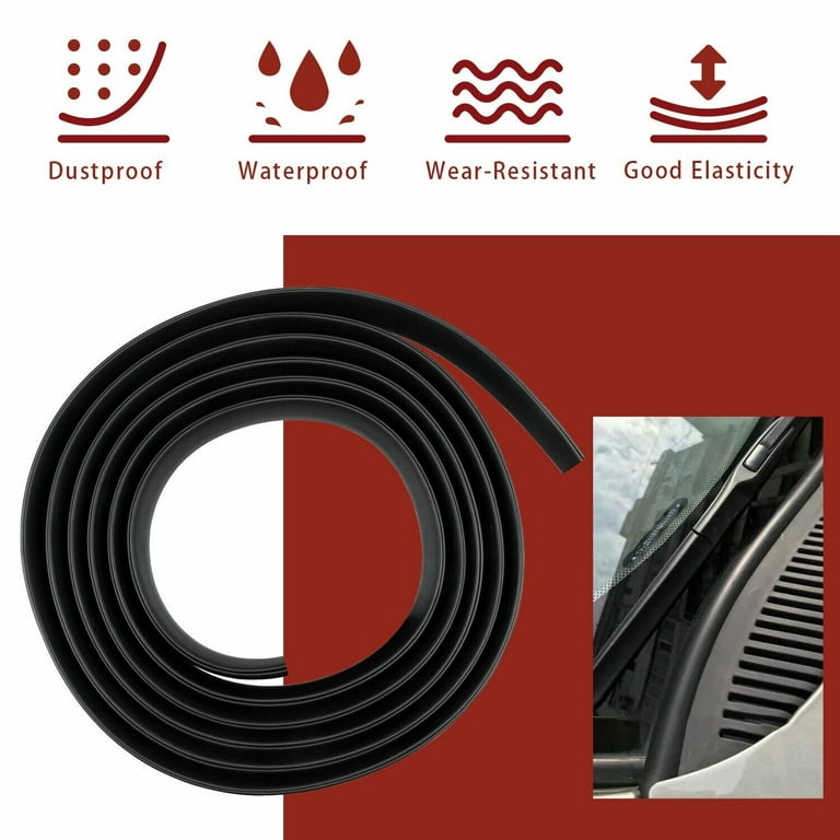 5M Car Windshield Seal Strip Sunroof Triangular Windo Sealing Trim ...