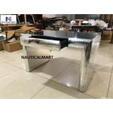 Streamline Desk Aviator Table Home Decor with Drawer Aluminium ...