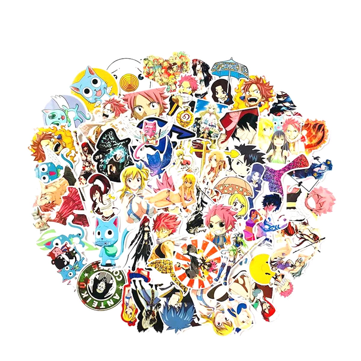 Paquete de pegatinas Fairys Tails Anime, vinilo impermeable, 60 ...