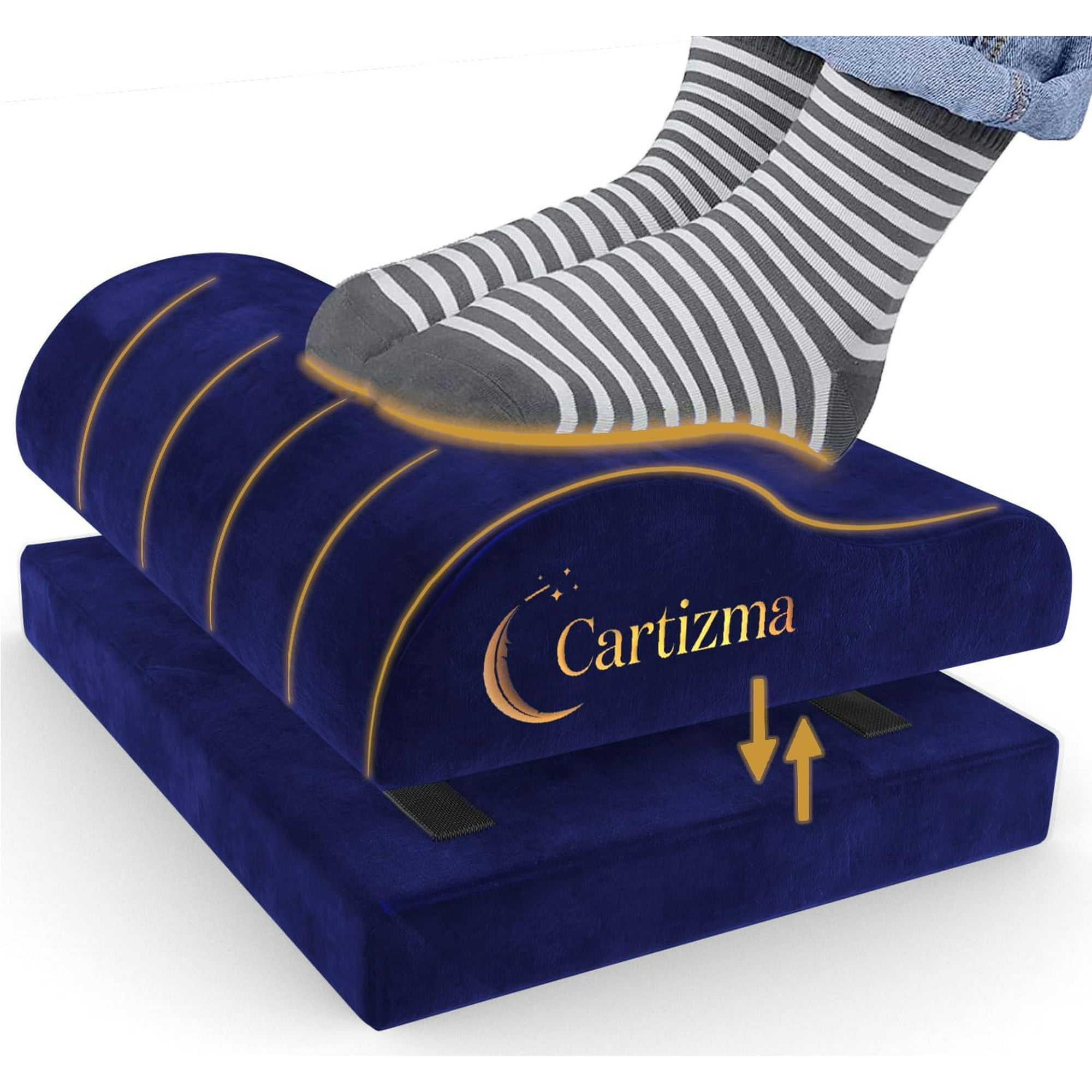 Click here for Cartizma Under Desk Foot Rest: Ergonomic  Washable... prices