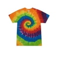 Colortone Tie Dye T-Shirts Rainbow Adult Sizes, Men 100% Cotton ...