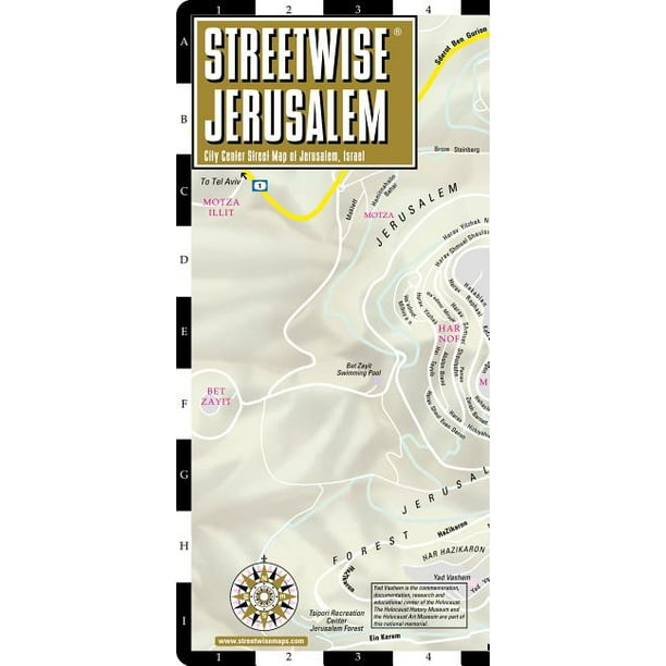 Streetwise jerusalem map - laminated city center street map of ...