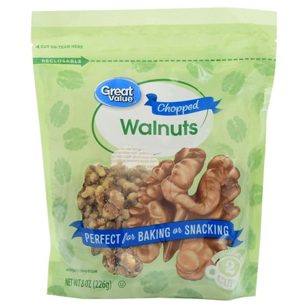 Great Value Chopped Walnuts, 8 oz - Walmart.com