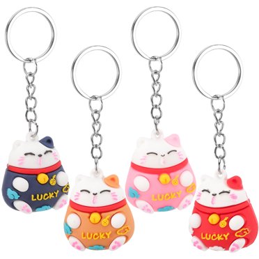 Claire's Key Bag Glitter Bear Charms Keychain, Silver-tone Metal for ...