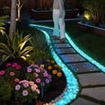 2026 Colorful Glow-in-the-Dark Garden Stones, 0.4" Luminous Waterproof ...