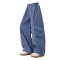 AGKIZG Outdoor Woven Dry Pants Slightly Wide Leg Cargo Pants for Kids ...