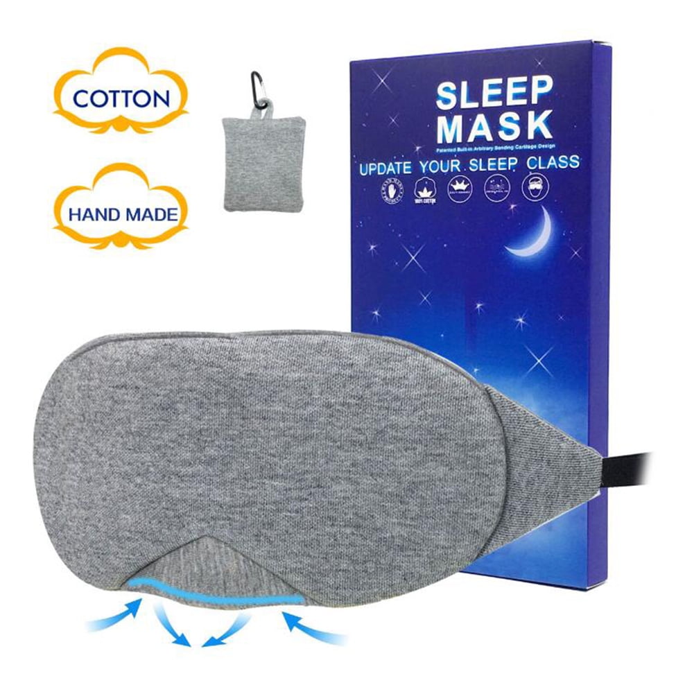 BSMEAN Cotton Sleeping Eye Mask Light Shielding Sleeping Eye Mask with ...