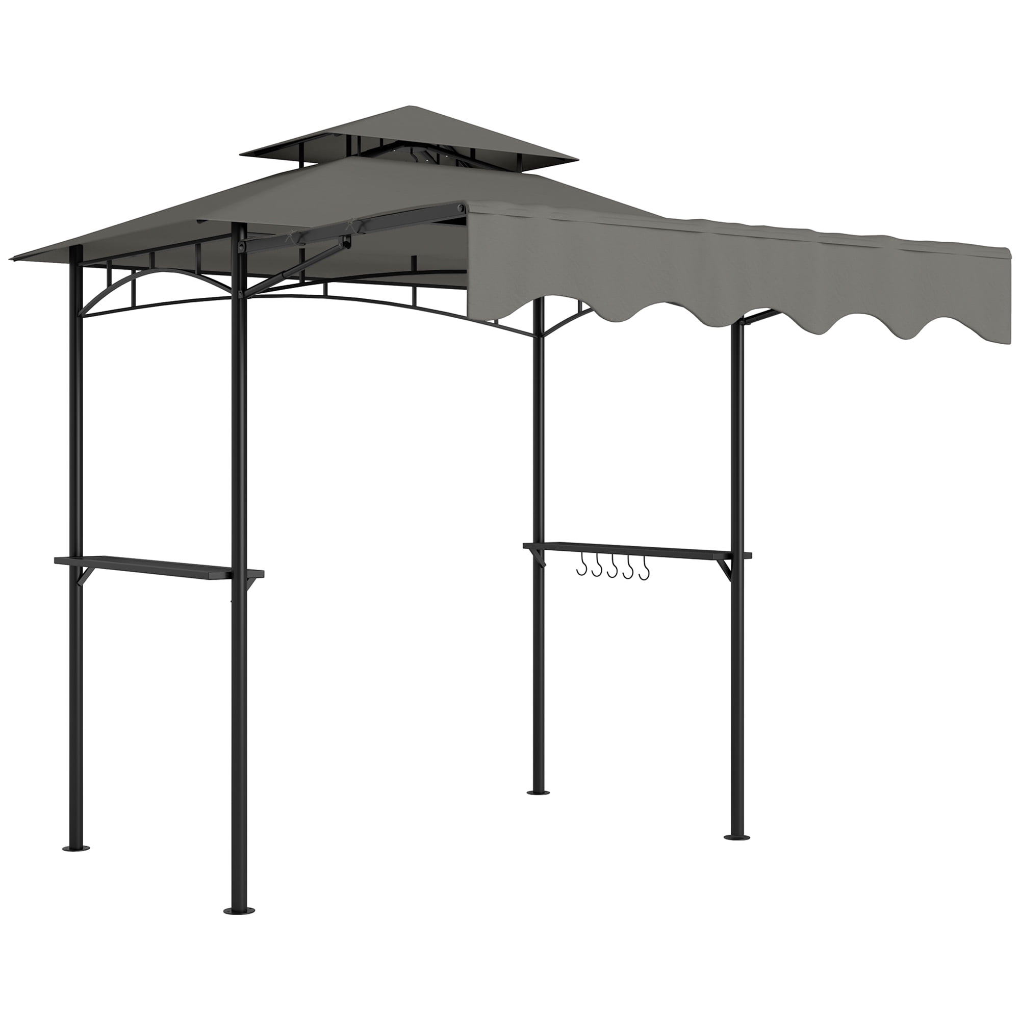 Click here for Outsunny 8 X 5 Grill Gazebo  Double Tiered Barbecu... prices