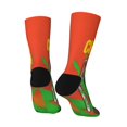 Chainsaw Orange Men Socks Funny Long Socks For Running Cycling Athletic ...