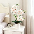 Artificial Flowers with Vase Fake for Home Decor Indoor Bathroom ...