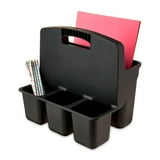 Pen+Gear Large Supply Caddy Black, Classroom Organizer for Art and ...