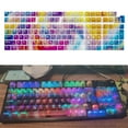 Original Standard Height Keycaps 132 Keys With Rainbow Color Even ...