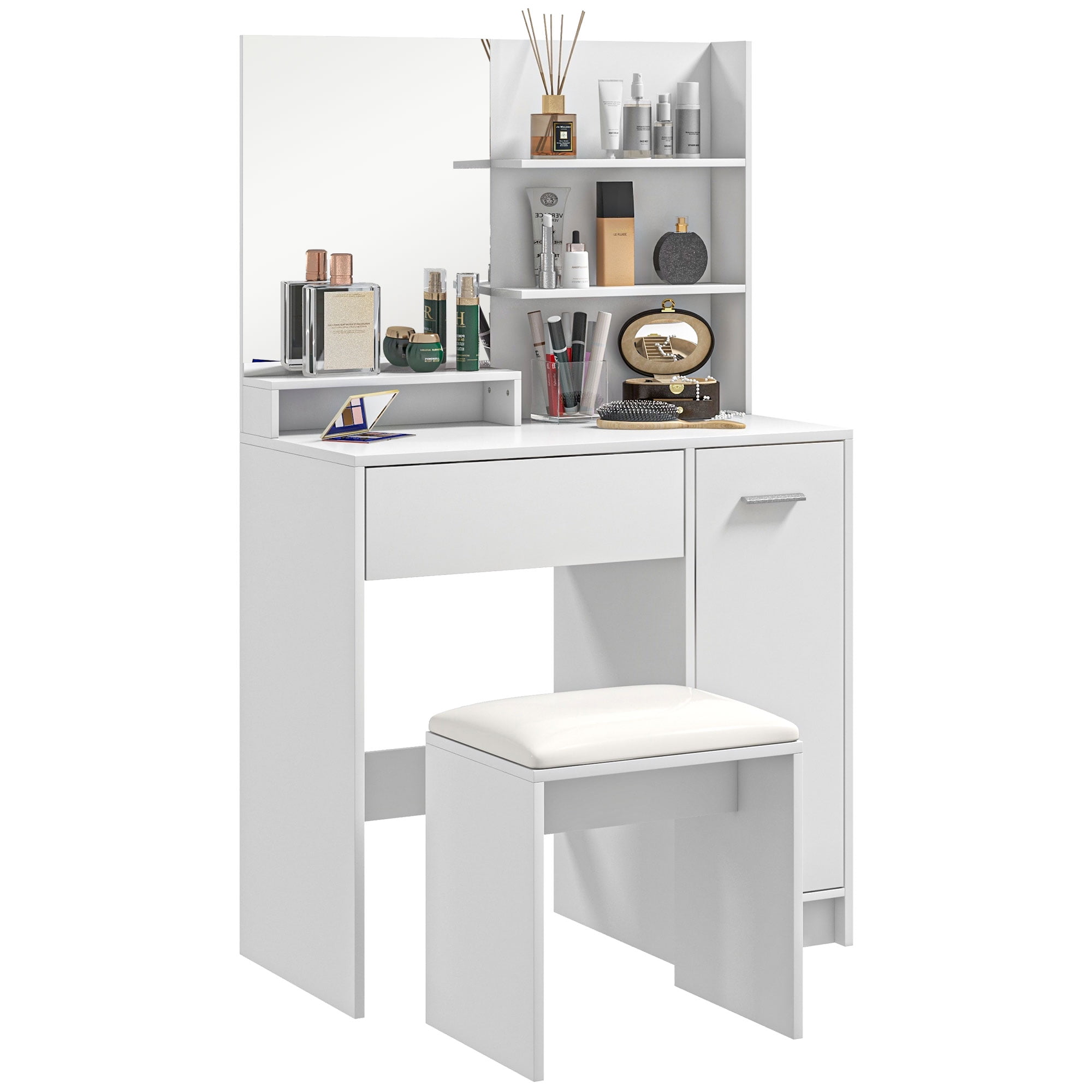 Click here for Homcom Vanity Desk With Mirror And Stool Makeup Va... prices