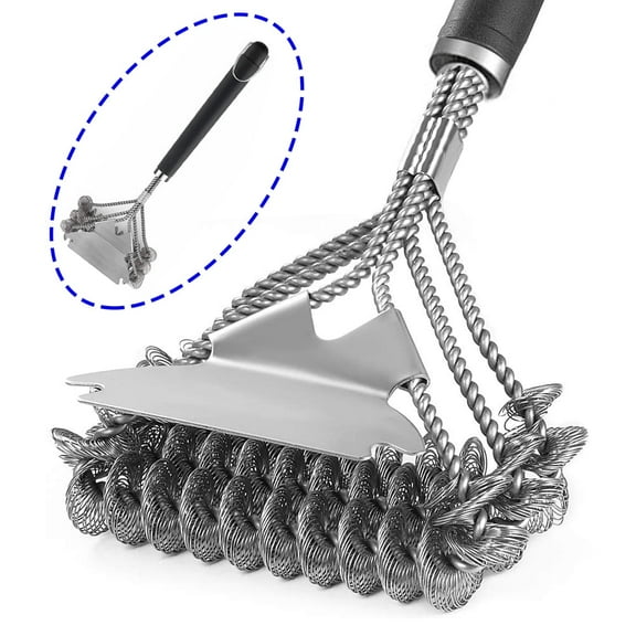Grill Brush and Scraper Bristle Free – Safe BBQ Brush for Grill – 18 ...