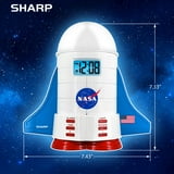 Sharp NASA Space Shuttle LCD Clock with Nightlight, 4 Color Options, 2 Themes - Walmart.com