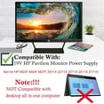 VHBW Monitor Power Cord, 19V 3.42A Power Supply Adapter 8.2FT for HP PC ...