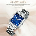 MINIFOCUS Rectangular Wrist Watches for Women Fashion Square Case ...