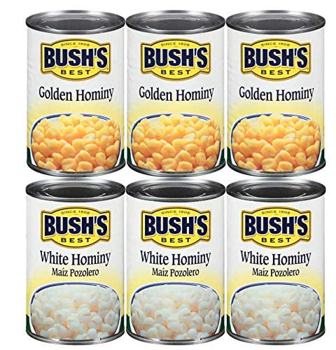 Bush's Best Baked Beans Variety Pack, 3 Golden Hominy Beans, 3 White ...