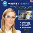 Mighty Sight LED Magnifying Eyeglasses, Wearable Reading Magnification ...
