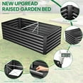Funcid Galvanized Raised Garden Beds 6ftx3ftx2ft Large Metal Garden ...