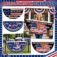 18x35 Inch 250th Anniversary Fan Shape American Flag, Polyester ...