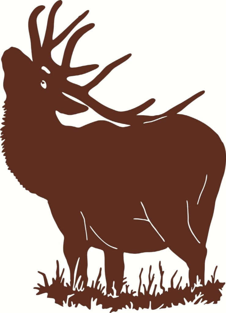 Bugling Bull Elk Decals