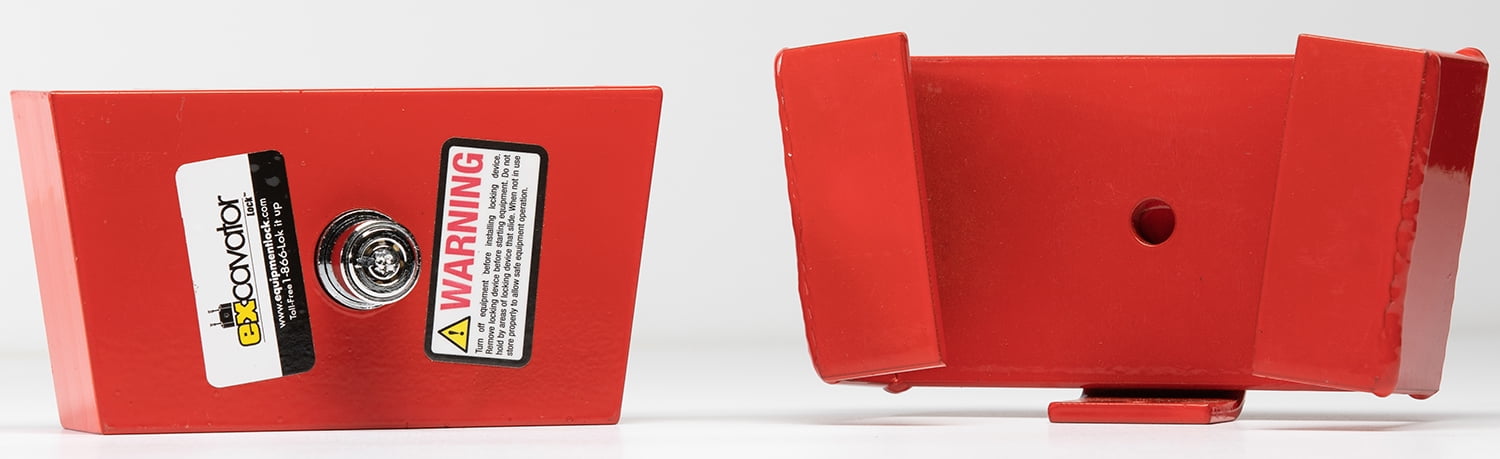 Equipment Lock Co.: Excavator Lock: Excavator Drive Control Lock ...