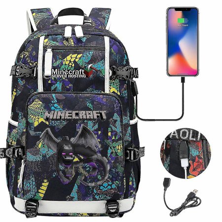 Minecraft Backpack Waterproof School Bag Backpack Color Children's ...