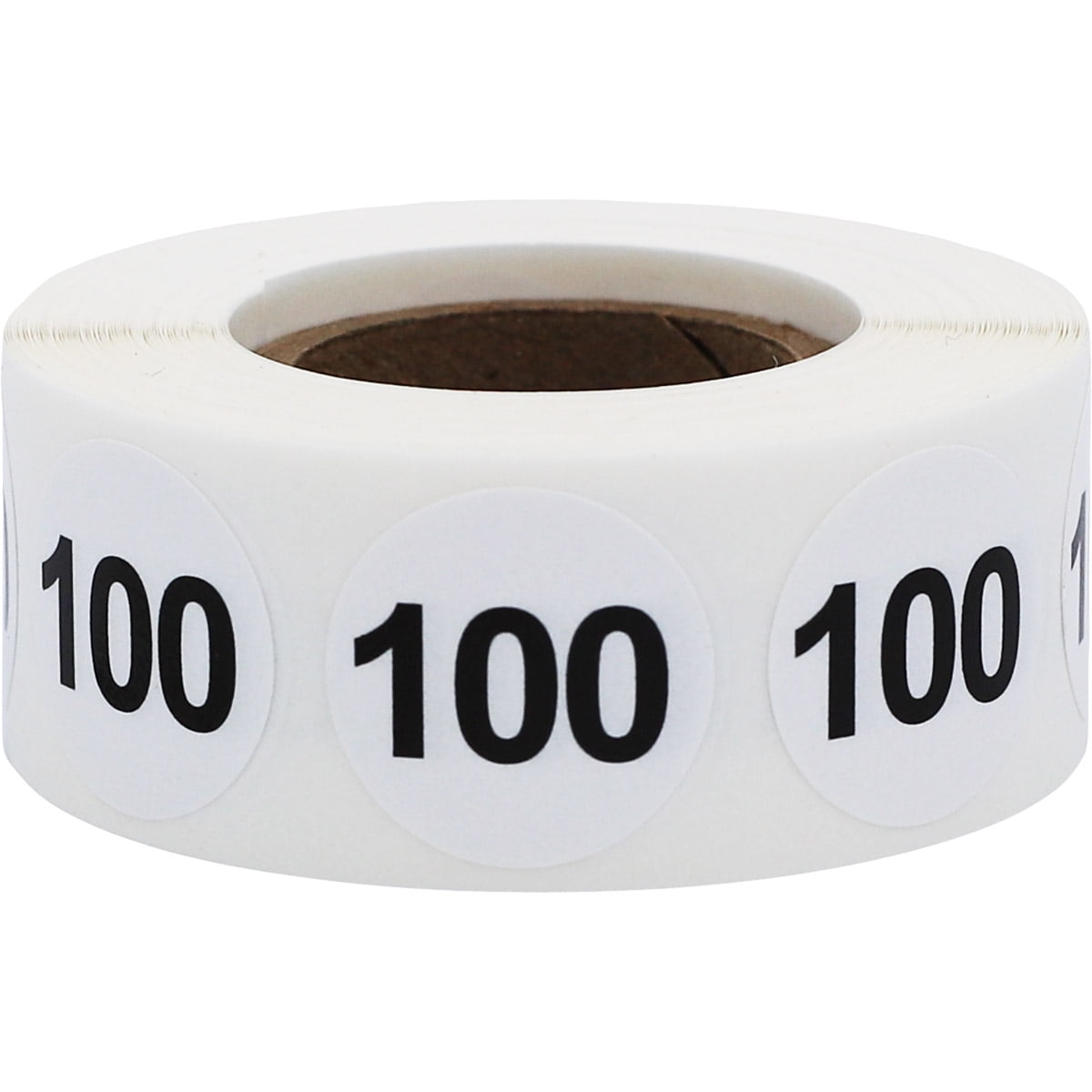 Number 100 Stickers – Warehouse | 3/4″ Round - 500 Pack - Walmart.com
