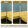 2 Pack 4 Feet Galvanized Steel Dock Pipe, 1.65" Od 1.42" Id, 0.118 ...