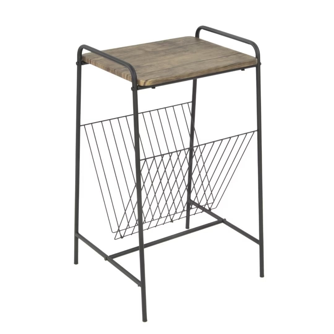 Side Table, Coffee Table with V-Shape Shelf, End Table, Modern Small ...