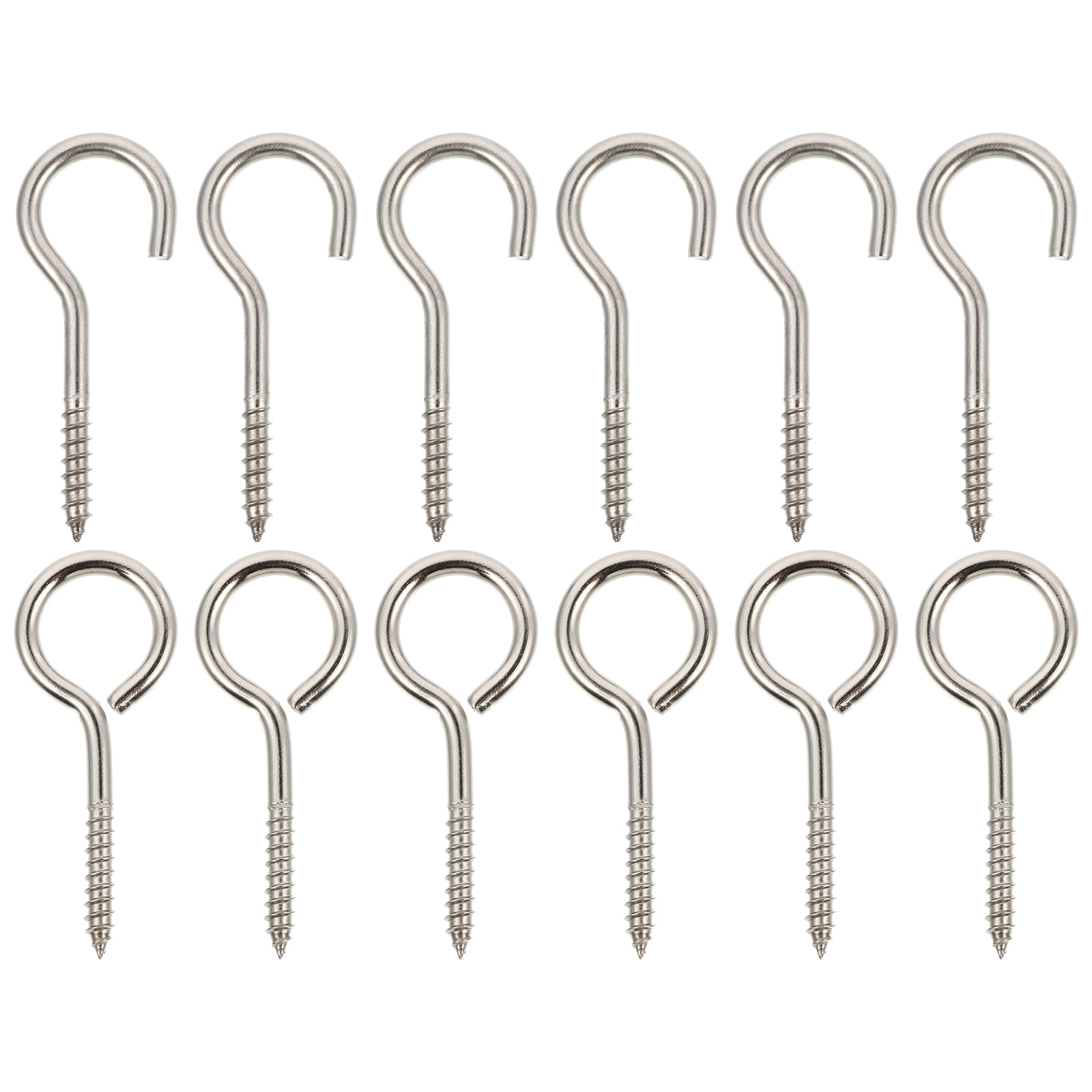 Click here for Ounona 12pcs Stainless Steel Screw Hooks Hanging S... prices