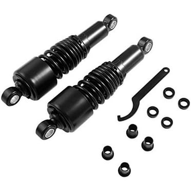 Burly Brand Chrome 10.5" Slammer Lowering Rear Shocks for Harley ...