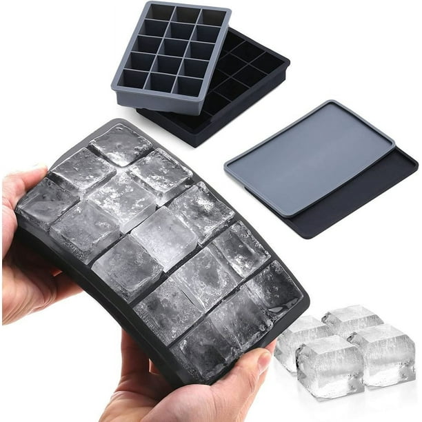 Square Ice Cube Stencil Large Ice Cube Cocktails Trays Ice Cube Moulds ...