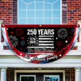 250 Years USA Flag, 250th Birthday 1776-2026 Eagle Non-Pleated Fan Flag ...