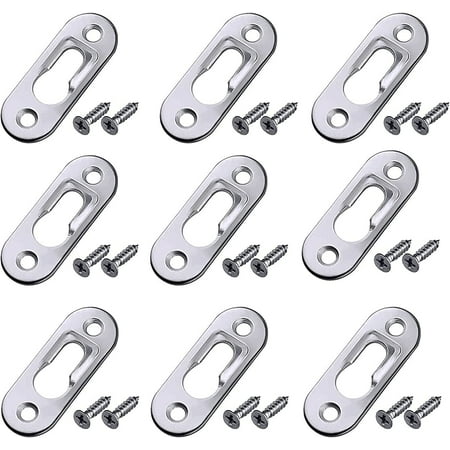 SHTKUYING 20 Pack Single Hole Hooks with 40 Screws, Metal Fasteners ...