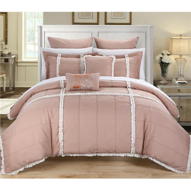 Chic Home CS0613-BIB-US Legend Peach King 11 Piece Bed in a Bag ...