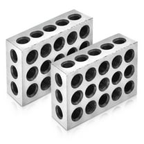 WEN 25 x 50 x 75 mm Steel-Hardened Metric Precision 123 Blocks, Two ...