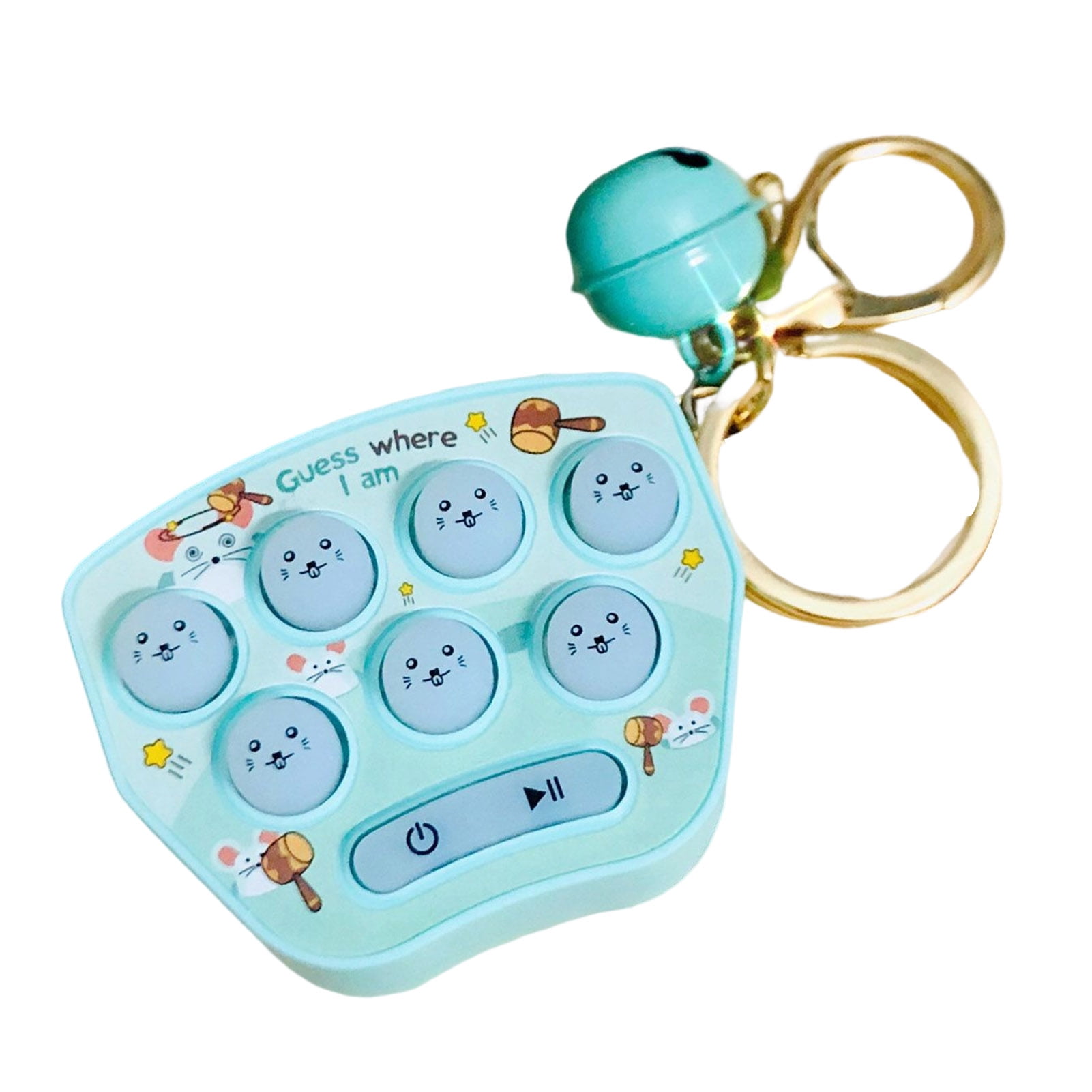 Nostalgic Classic Whack-a-mole Keychain Fall-Resistant, Eco-Friendly, Portable Mini Game Console ...