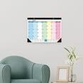COM1950s 18 Month Desk Calendar for 2025-2026,Large Writing Space with ...