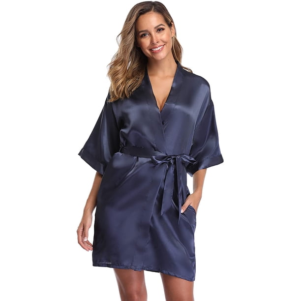 VEEKI Kimono court pour femme Robe de chambre Robe de demoiselle d ...