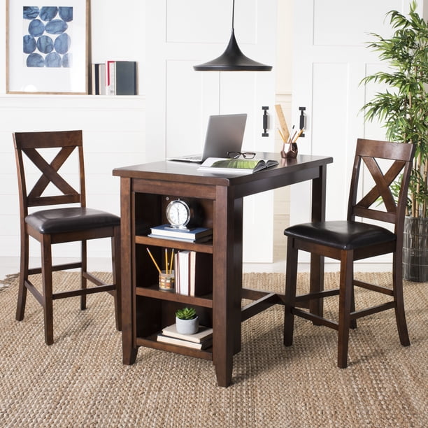 Safavieh Everest Solid Contemporary Glam 3 Piece Pub Set - Walmart.com