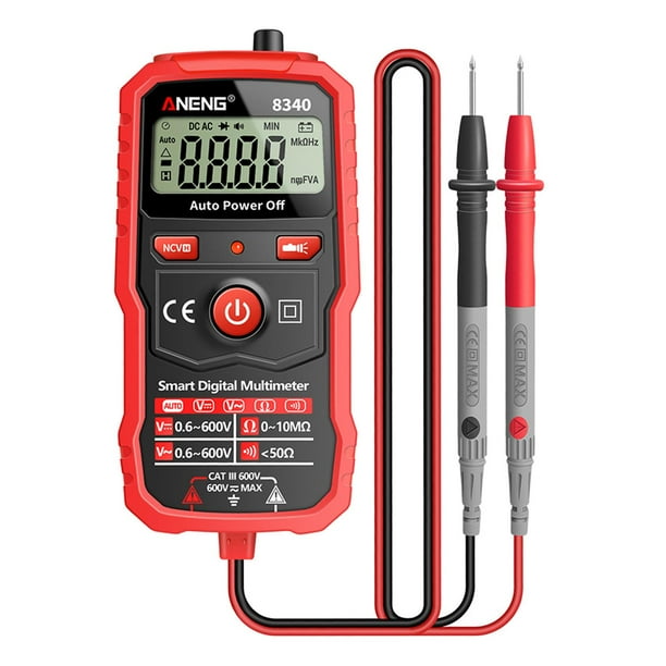 Multímetro multifunción portátil, multímetro inteligente, voltímetro ...
