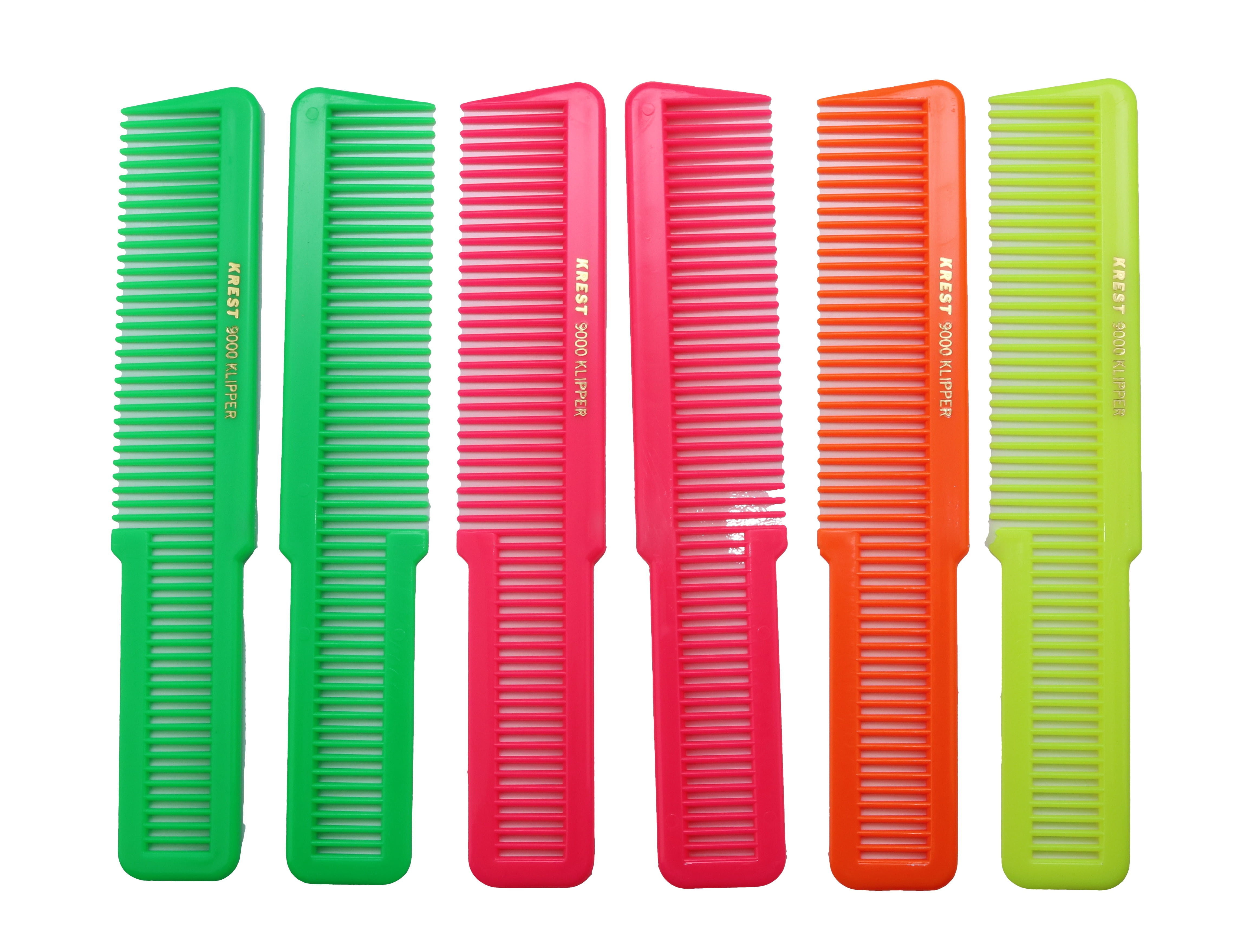 8 In. Clipper Hair Cutting Comb. Styling Comb. Klipper Comb. Neon Mix ...